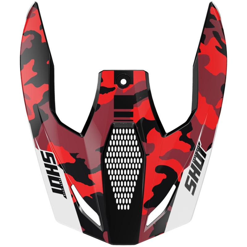 Visière Shot Furious Flash rouge – oxmoto