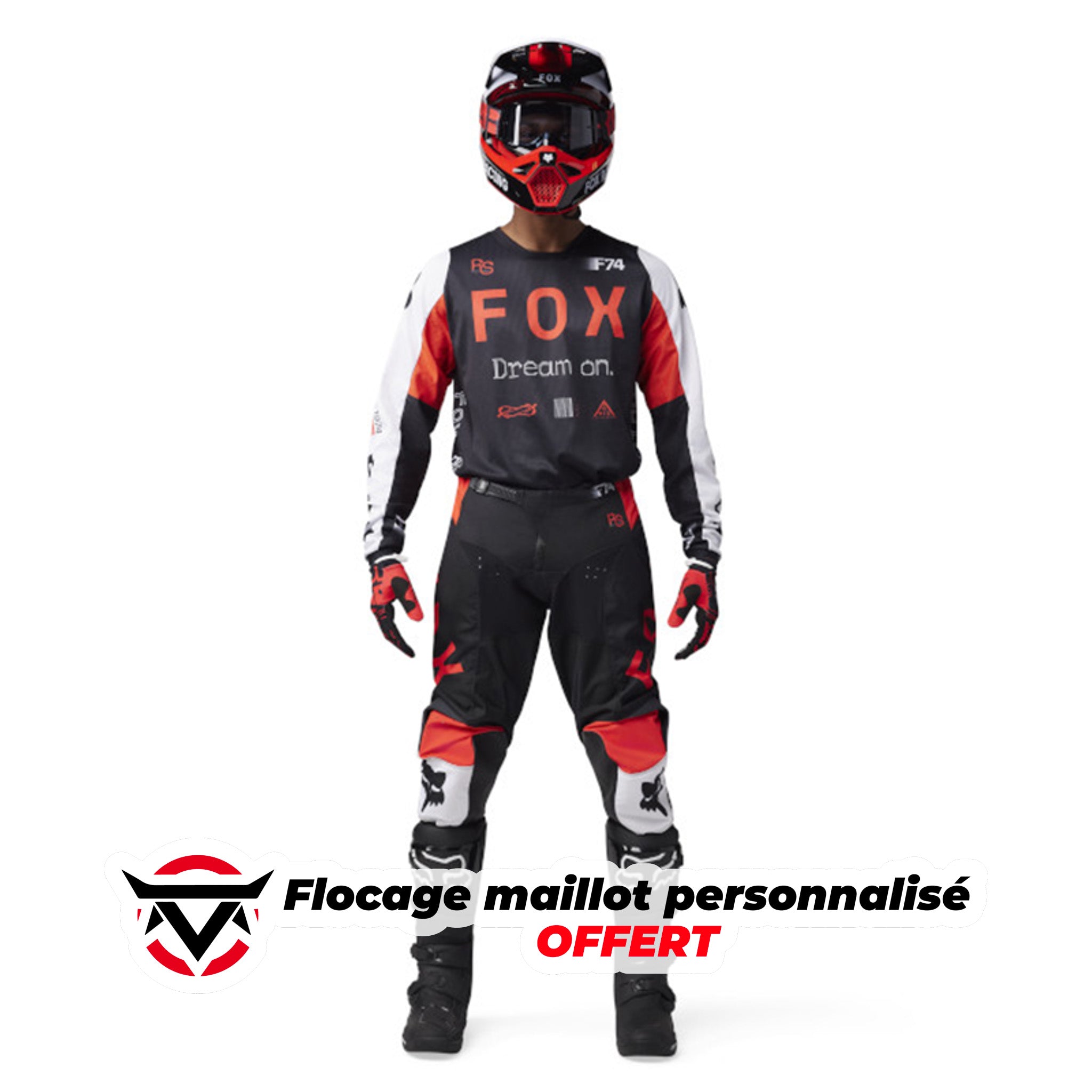 Tenue FOX 180 Race Spec rouge 2025 – oxmoto