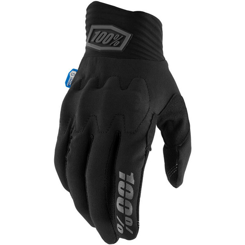 Gants 100% Cognito Smart Shock noir – oxmoto