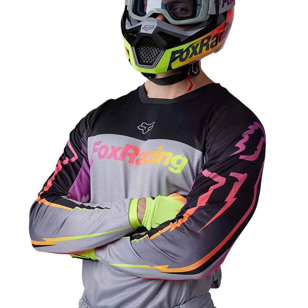 Maillot FOX 180 Statk gris 2023 – oxmoto